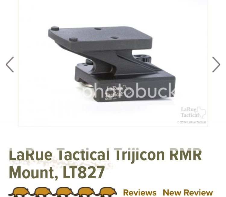Trijicon RMR with larue mount is great on a AR carbine - AR15.COM