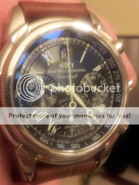 WTT Swiss watch international(swi) limited edition dd chrono black dial ...