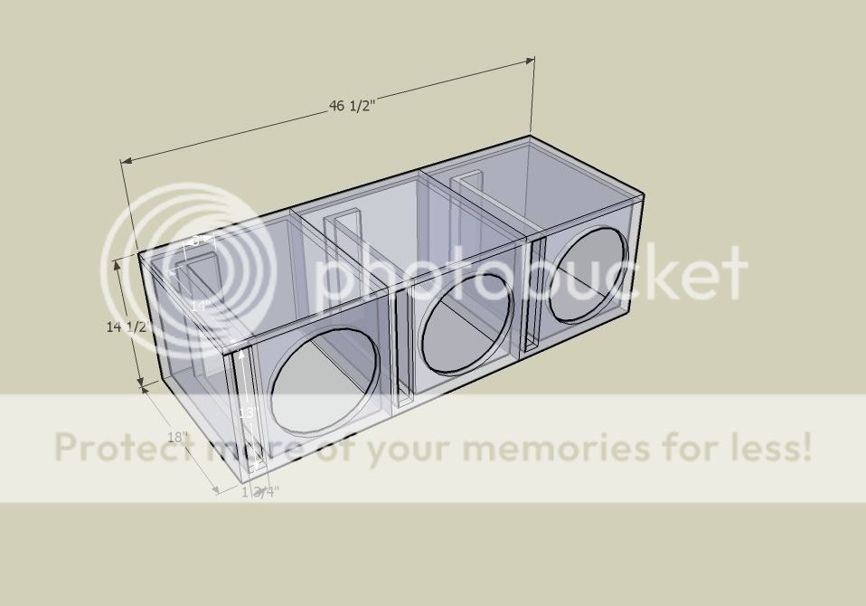 Box For 3 12s - Subwoofers / Enclosures - Steve Meade Designs